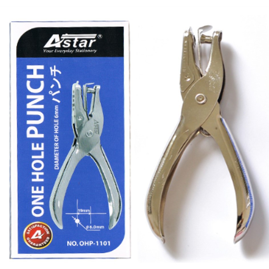 Astar One Hole Paper Punch / Astar Penebuk Satu Lubang Kertas | Shopee ...