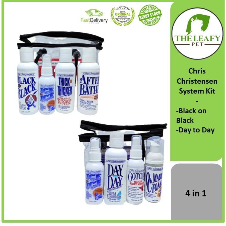 Chris Christensen System Kits ( Black on Black / Day to Day ) - 4 in 1 ...