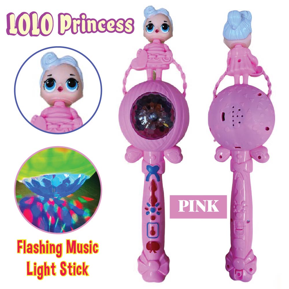 LOLO Princess Pink Yellow Green Princess Light Stick With Light And ...