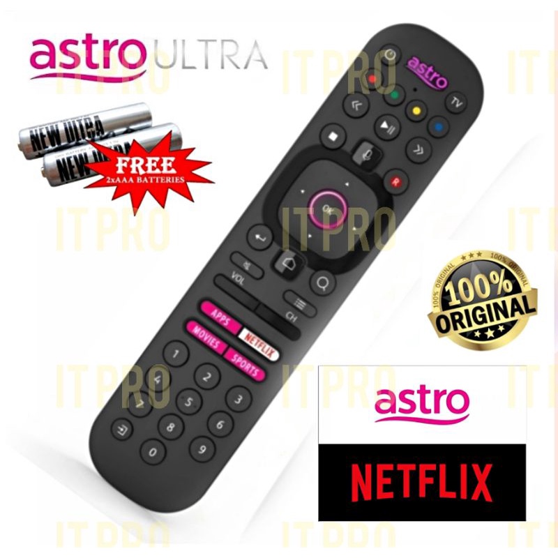 PRO🏠(100%ORIGINAL) Astro Ultra Box Remote Control free battery | Shopee ...