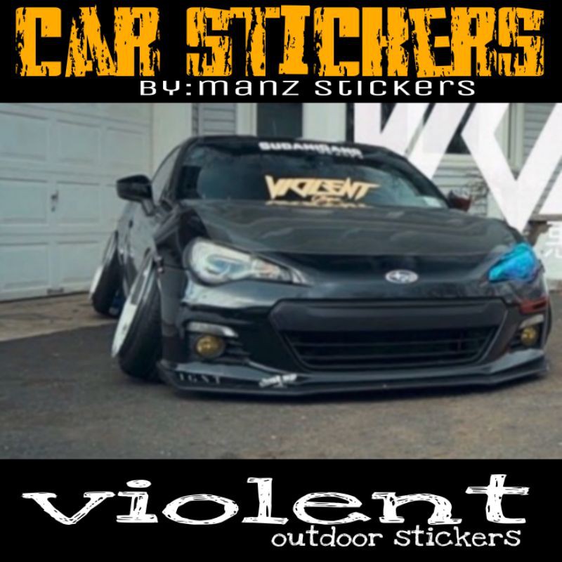 [24 HOURS SHIP] STIKER KERETA JDM HELLAFLUSH VIOLENT / CAR STICKER JDM ...