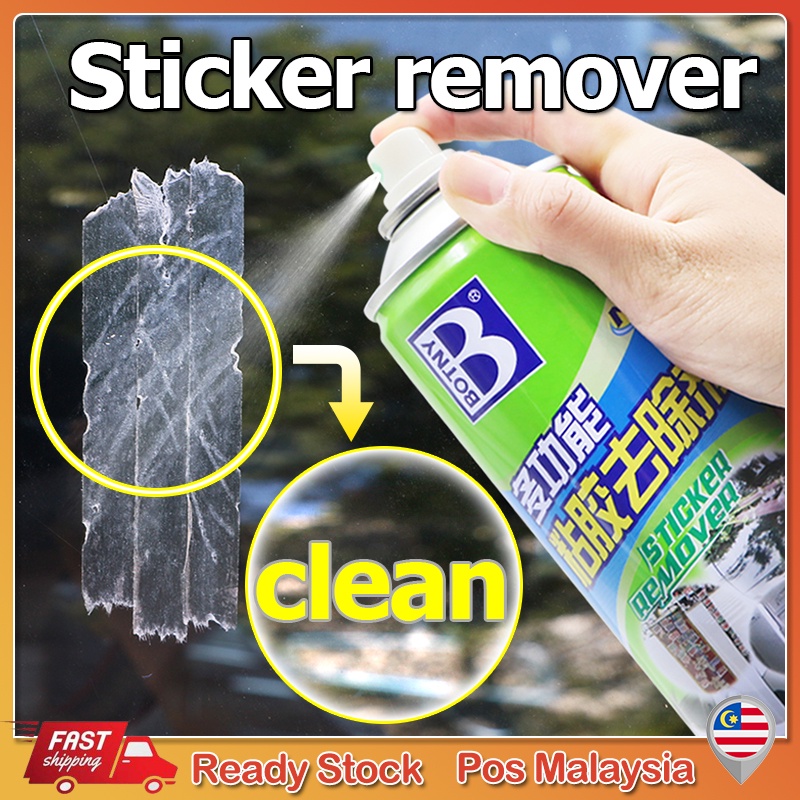 Sticker Remover Spray sticker Cleaner Glue Remover cleaning the glass ...