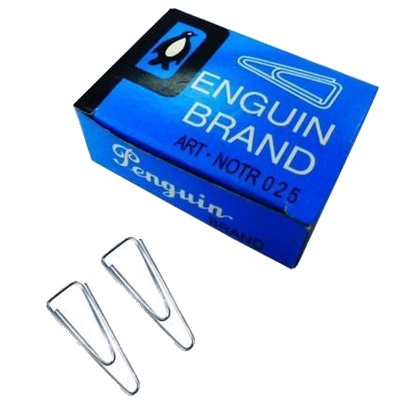 Penguin Paper Clips triangle 25mm jumbo 50mm (Klip kertas) | Shopee ...