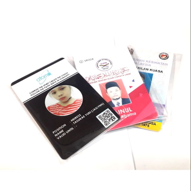 ID Card Member Card Pvc Hard Full Colour Print (2 Side) Hard Material ...