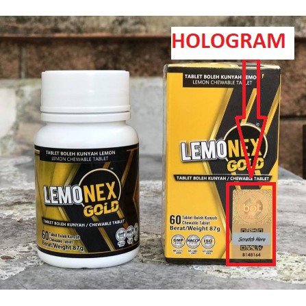 💥Original💥 Lemonex Burn Gold 60 Tablets (Detox & Slimming) (With Gold ...