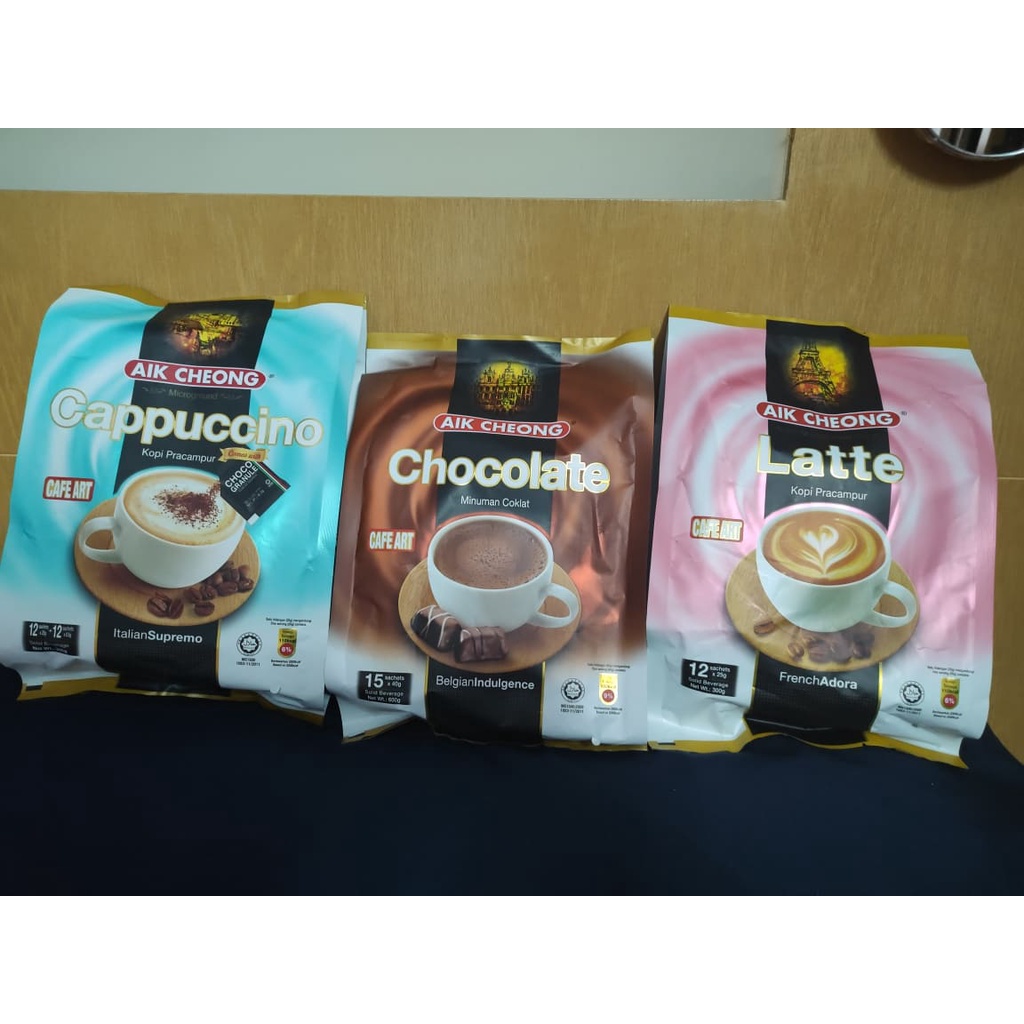 Aik Cheong Cafe Art 3in1 (Chocolate / Cappuccino / Matcha / Mocha ...