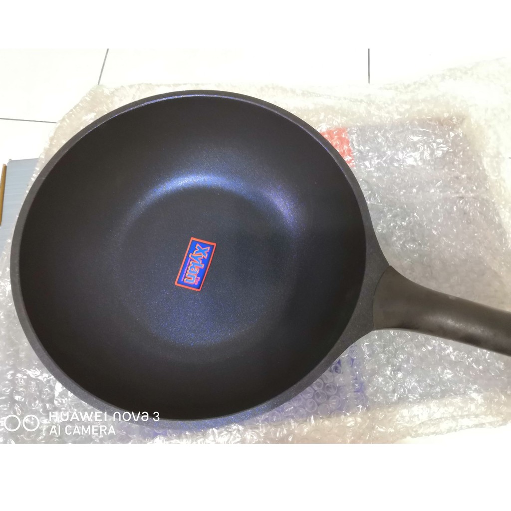 Mother Goose Cookware Wok (USA) - XYLAN PLUS 28cm - Non-stick Wok Pan ...