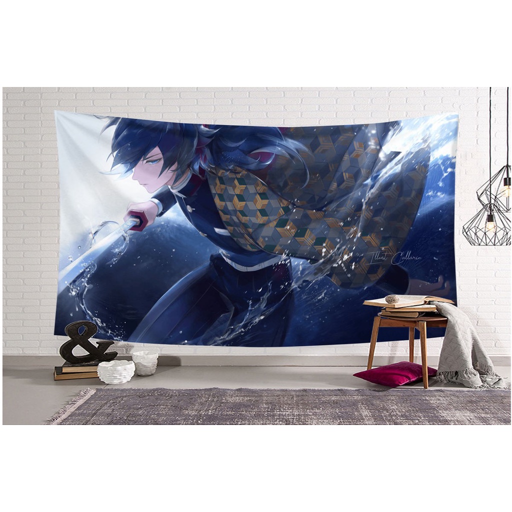 Demon Slayer Tapestry! Japan Anime Poster Tanjirou Nezuko Zenitsu ...