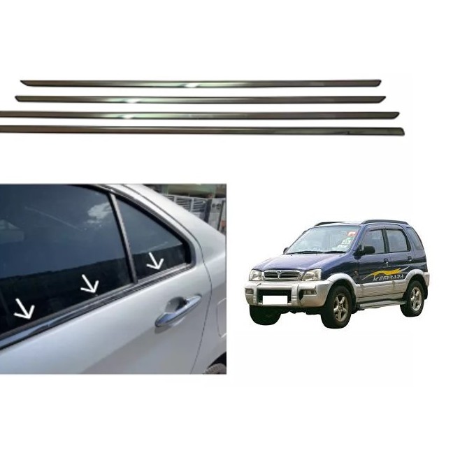 Perodua Kembara Door Window Trim Panel Door Moulding Chrome Cover Frame ...
