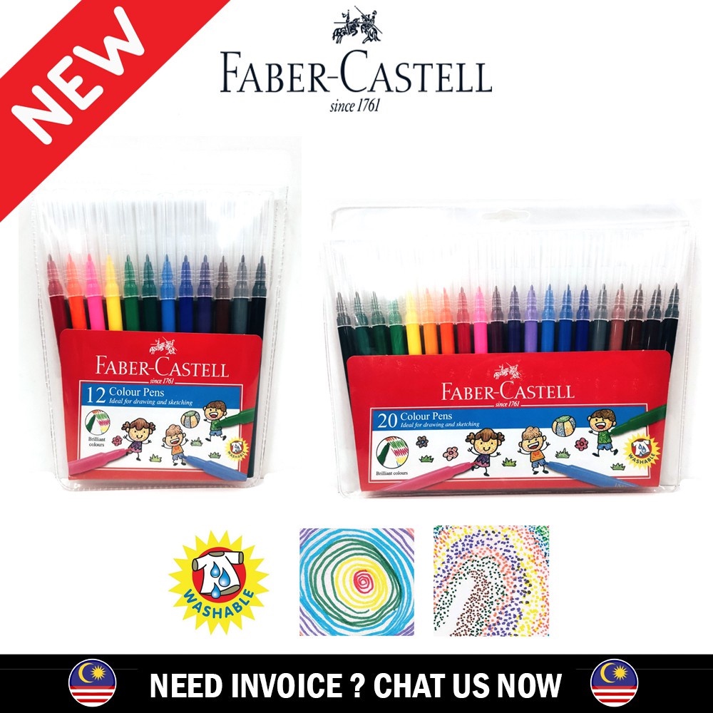 Faber Castell Magic Colour Pen (12 colour) / Pen Magic / Pen Colour ...