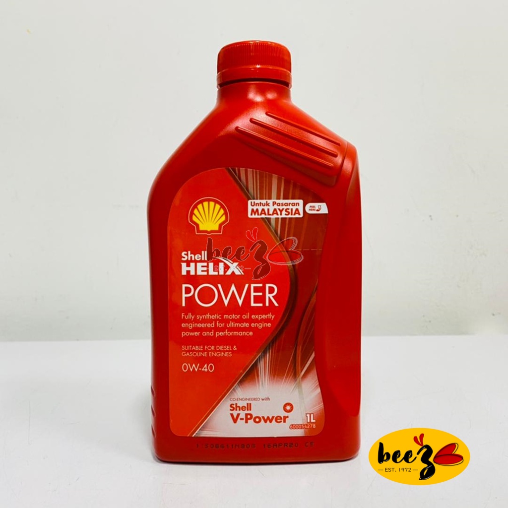 SHELL HELIX Power 0W-40 Fully Synthetic Engine Oil (1L) | Shopee Malaysia