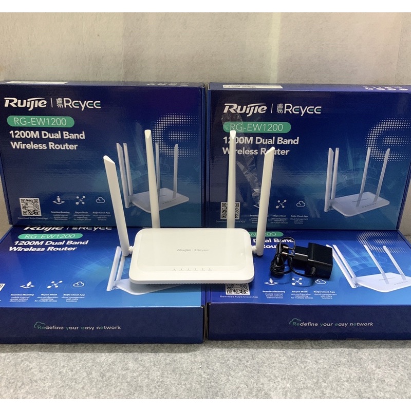Ruijie RG-EW1200 Dual-band AC1200 MU-MIMO WiFi Router supports Mesh ...