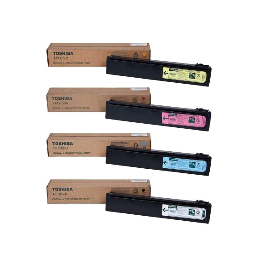 Toshiba Cartridge T-FC25D-K (Black) T-FC25D-C (Cyan) T-FC25D-M (Magenta ...