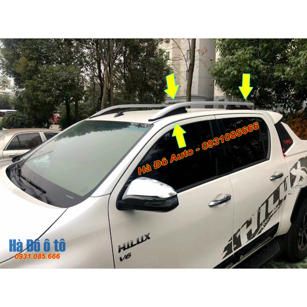 Toyota Hilux Revo Aluminum Alloy Vertical Roof Rack - Hilux Roof Rack ...