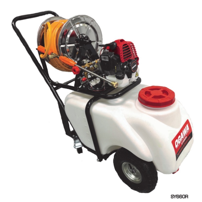 OGAWA 26cc 50Litre Tank Trolley Petrol Power Sprayer (2-Stroke) SY660R ...