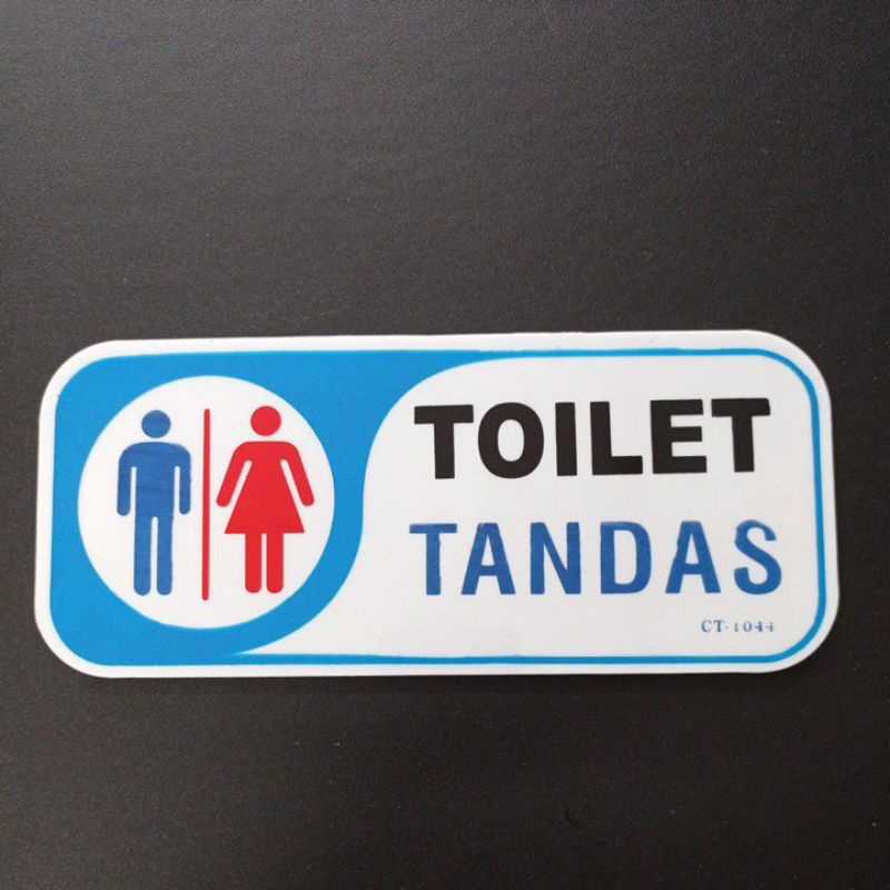 SIGNAGE PLATE/PAPAN KENYATAAN (TOILET/TANDAS) | Shopee Malaysia