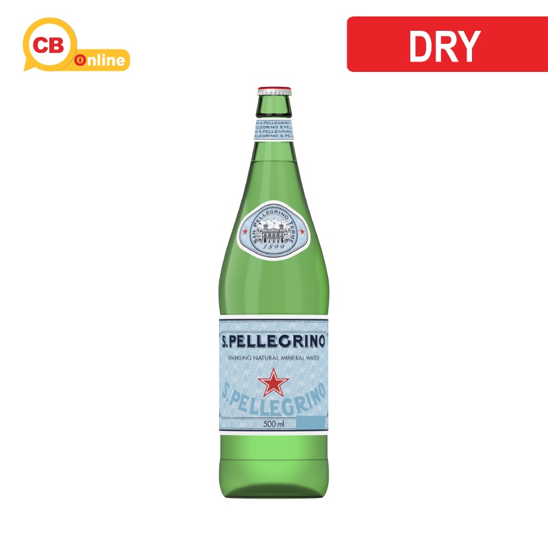 S.Pellegrino Sparkling Natural Mineral Water 500ml GLASS Bottle San Pellegrino | Shopee Malaysia