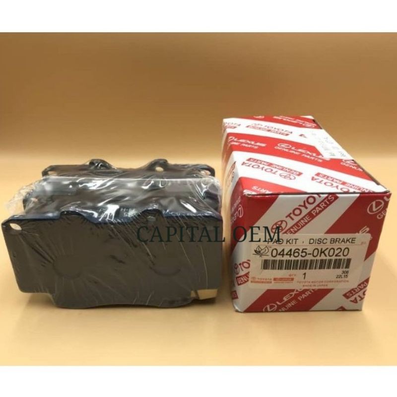 04465-0K020 JAPAN TOYOTA HILUX FORTUNER FRONT DISC BRAKE PAD KUN25 ...