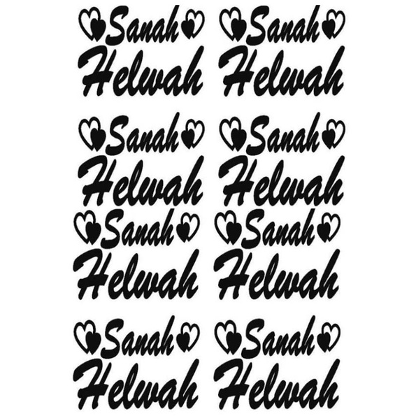 Stiker Selamat hari lahir & Sanah helwah saiz A4 belon 10 inci | Shopee ...