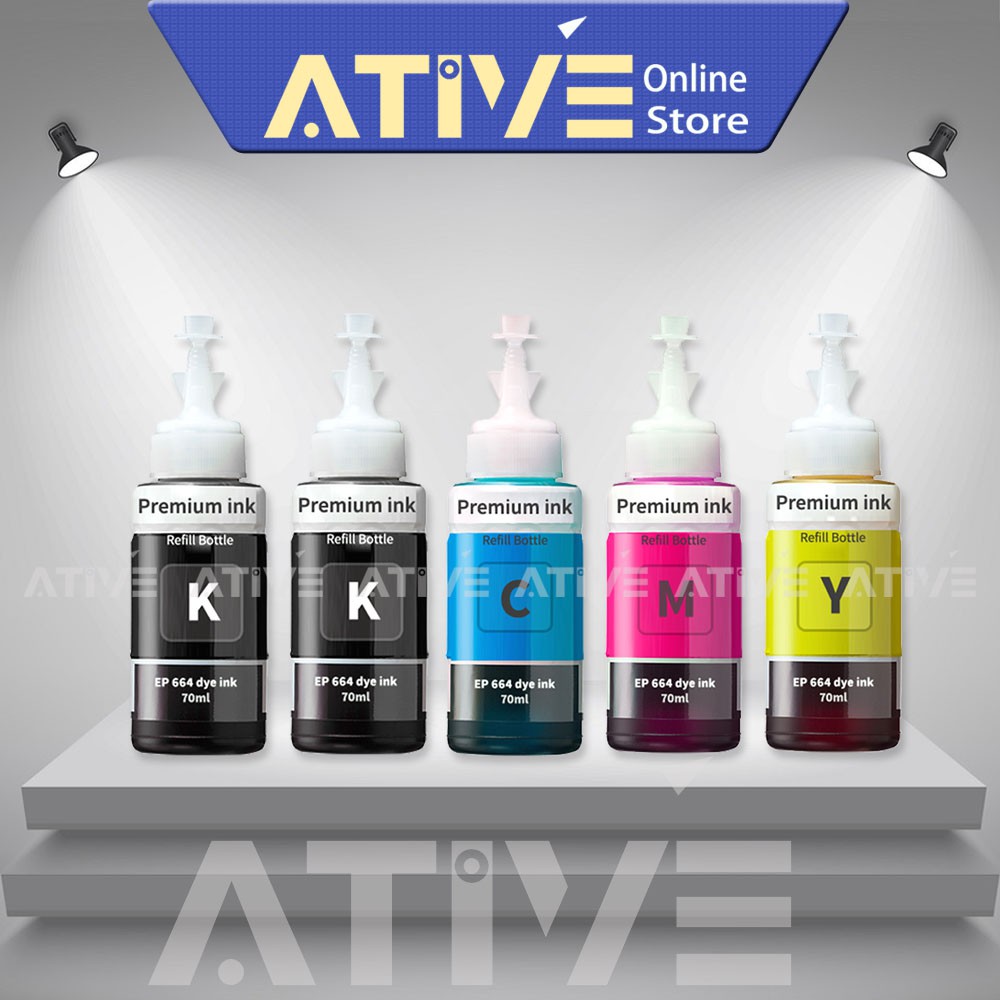 EP 664 INK PRINTER (5 BOTTLE) for EPSON L210 L220 L360 L405 L565 ...