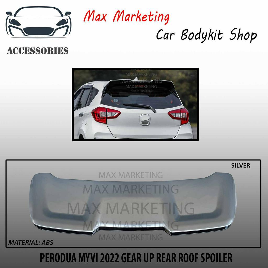 PERODUA MYVI 2022 GEAR UP REAR TRUNK ROOF SPOILER ABS SKIRT LIP BODYKIT ...