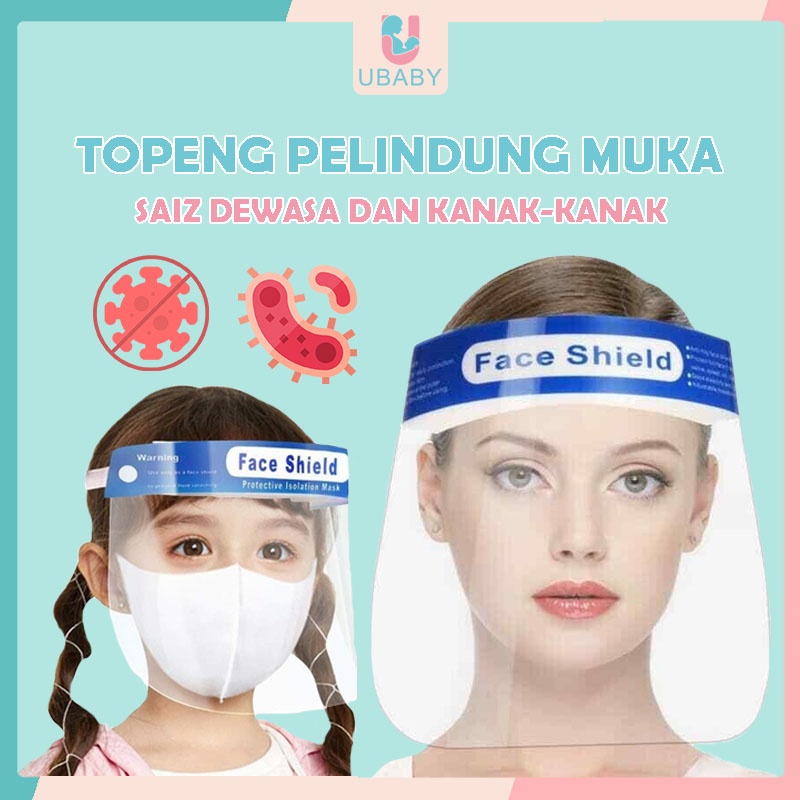 Topeng Pelindung Muka Profesional Medical Face Shield Mask Malaysia ...