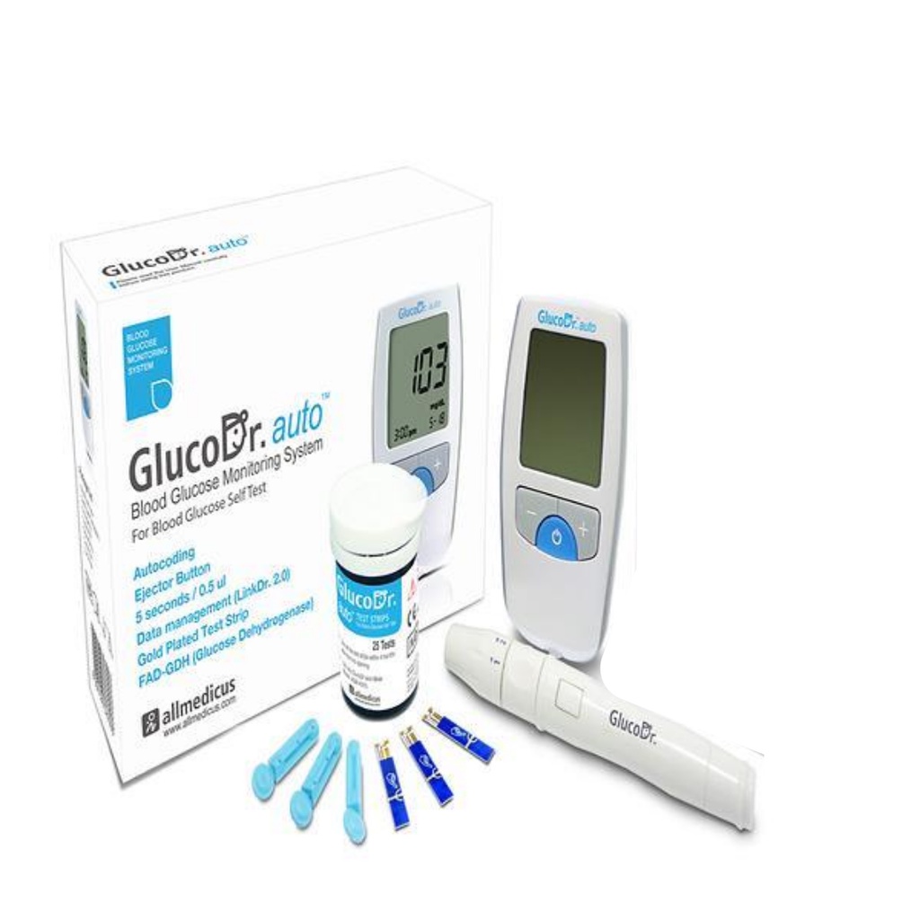 GlucoDr Auto Blood Glucose Monitoring System Starter Kit (Made in Korea ...
