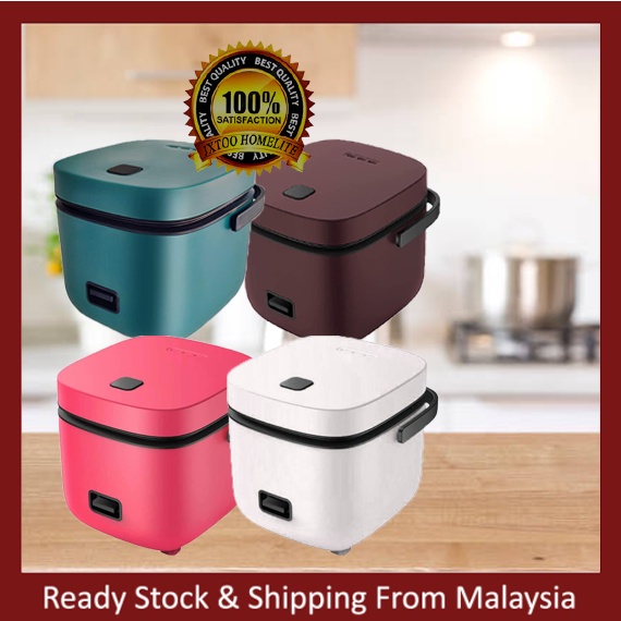 Mini Rice Cooker 1.2L Electric Small Rice Cooker with Steamer Non-Stick ...