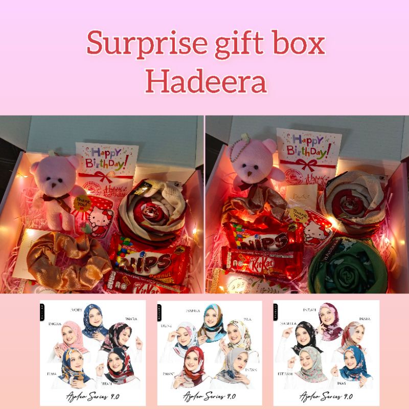🔥GIFT BOX HADEERA /MINAZ/LEEYANA RAHMAN/BIRTHDAY/TUNANG🔥 | Shopee Malaysia