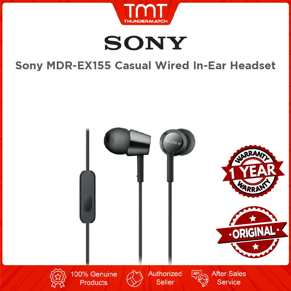 Sony MDR-EX155 In-Ear Headphones | Shopee Malaysia
