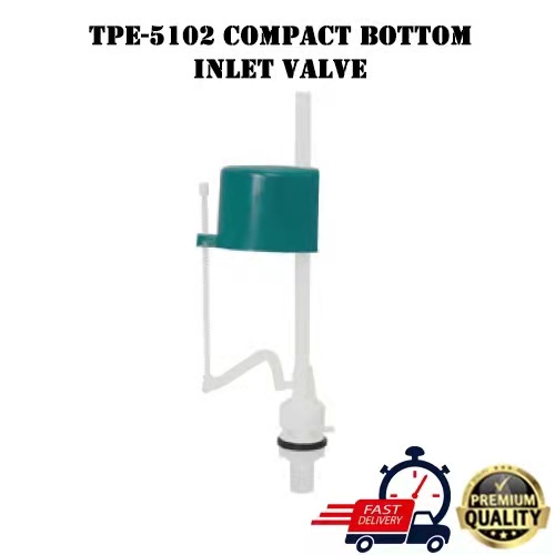 TPE-5102 VINYL COMPACT BOTTOM INLET VALVE FOR BATHROOM CISTERN ...