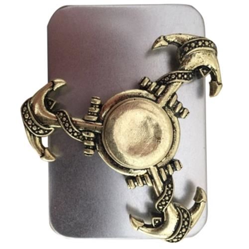 GUN ANCHOR FINGER GYRO EDC FOCUS TOY FIDGET SPINNER (CHAMPAGNE GOLD ...