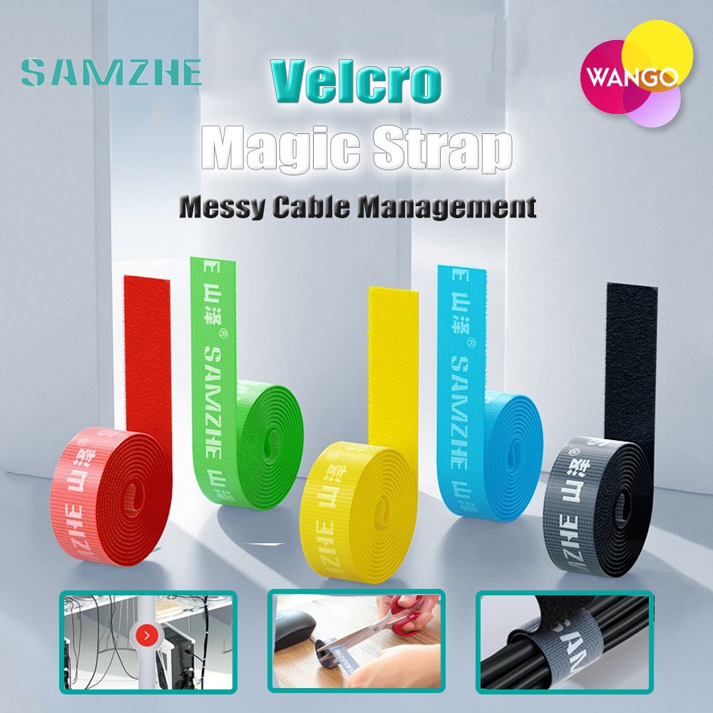 SAMZHE 10 - 50CM Velcro Magic Strap Multi-Purpose Cable Strap Organizer ...