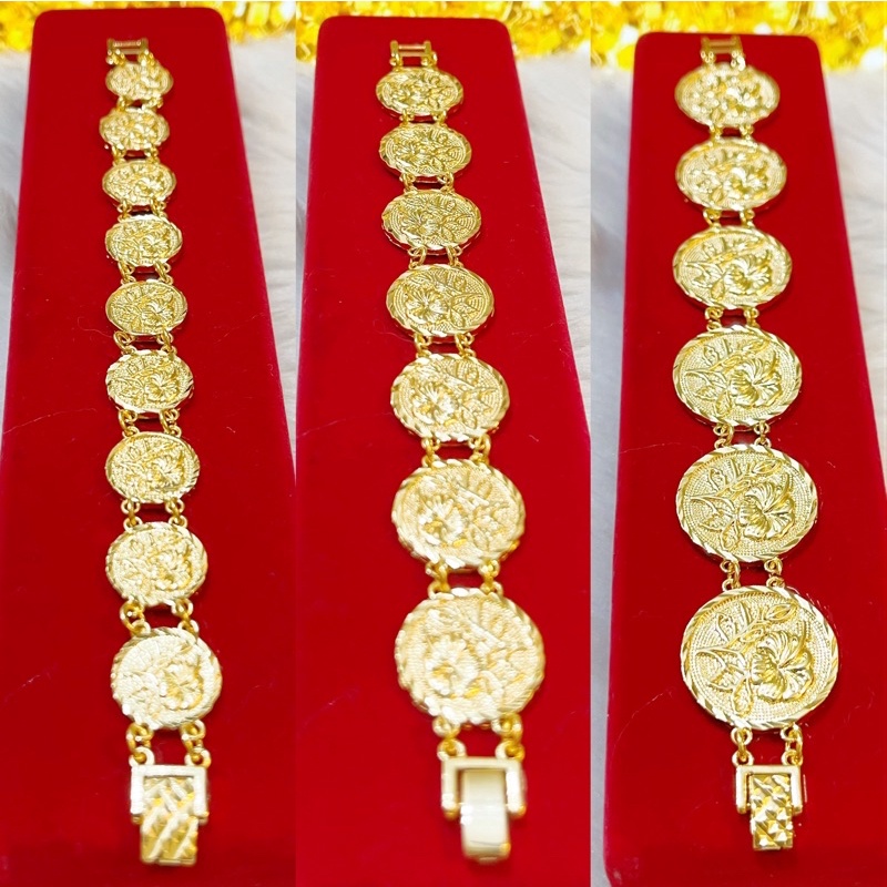 RANTAI TANGAN DUIT DINAR / SYILING COP 916 ( Emas bangkok / Emas korea ...