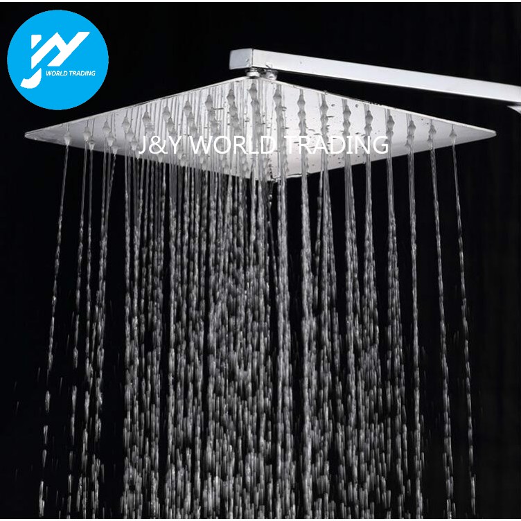 Square Arm 6 8 10 12 Inch Ultra Thin 201 Stainless Steel Rain Shower ...