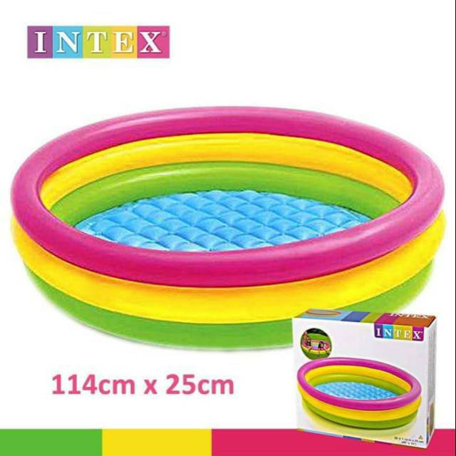 Intex sunset glow Inflatable Swimming Pool 1.14m 57412 | Shopee Malaysia