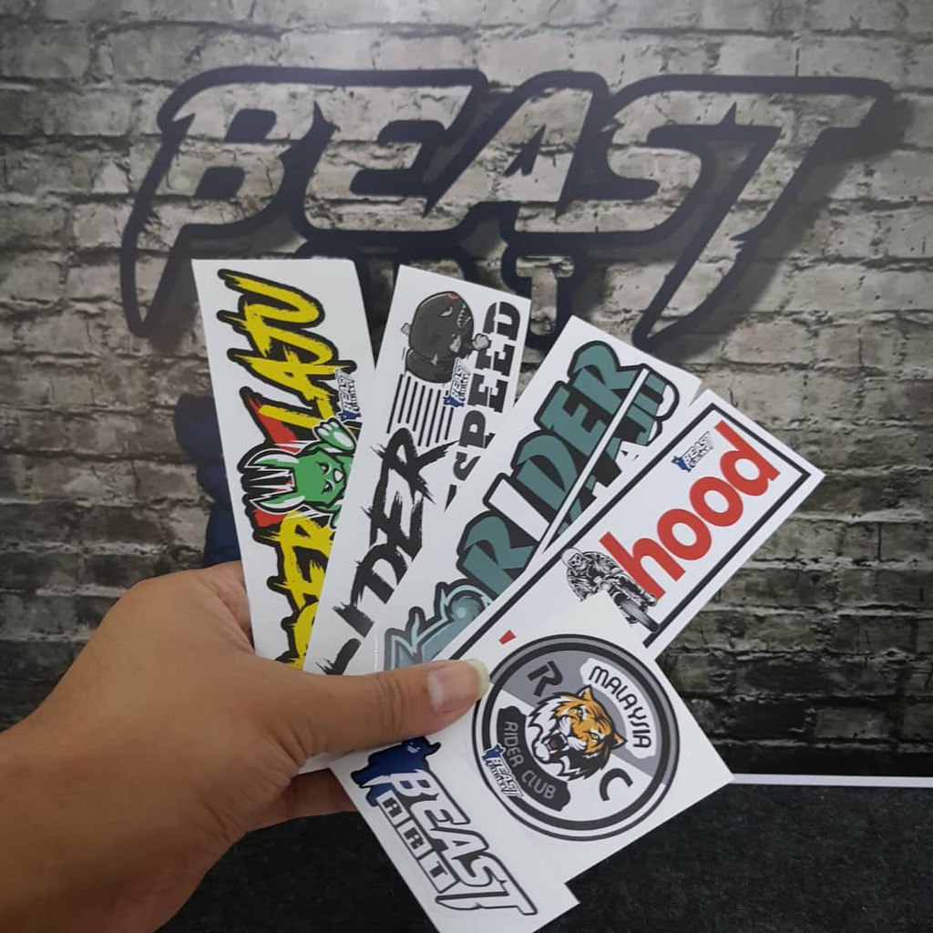 RIDER DAN RUNNER STICKER / STICKER RUNNER / STICKER RIDER (PART 1 OF 4 ...