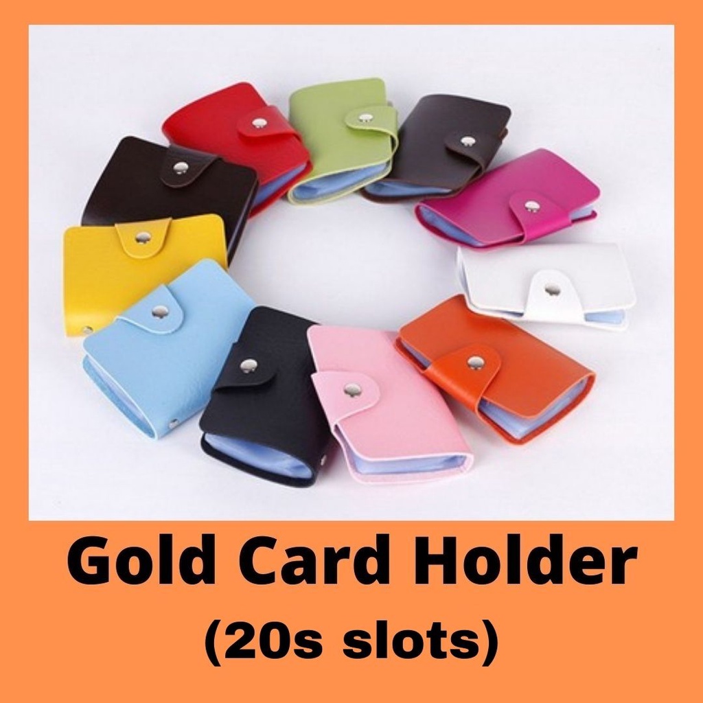 Gold Bar Card Holder Business Folder Tempat Simpan Koleksi Kad Emas ...