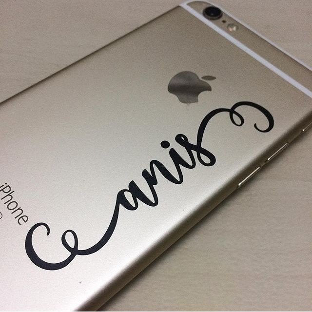 STICKER NAMA CUSTOM MADE (CURSIVE FONT) | Shopee Malaysia