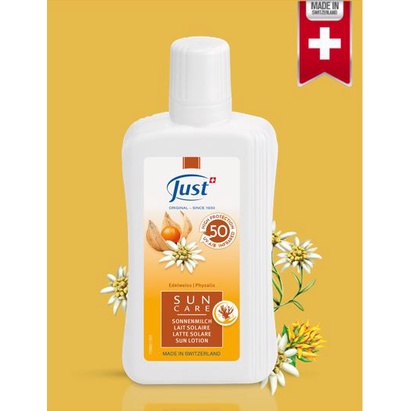 JUST SWISS Sun Lotion Edelweiss Physalis SPF50 | Shopee Malaysia