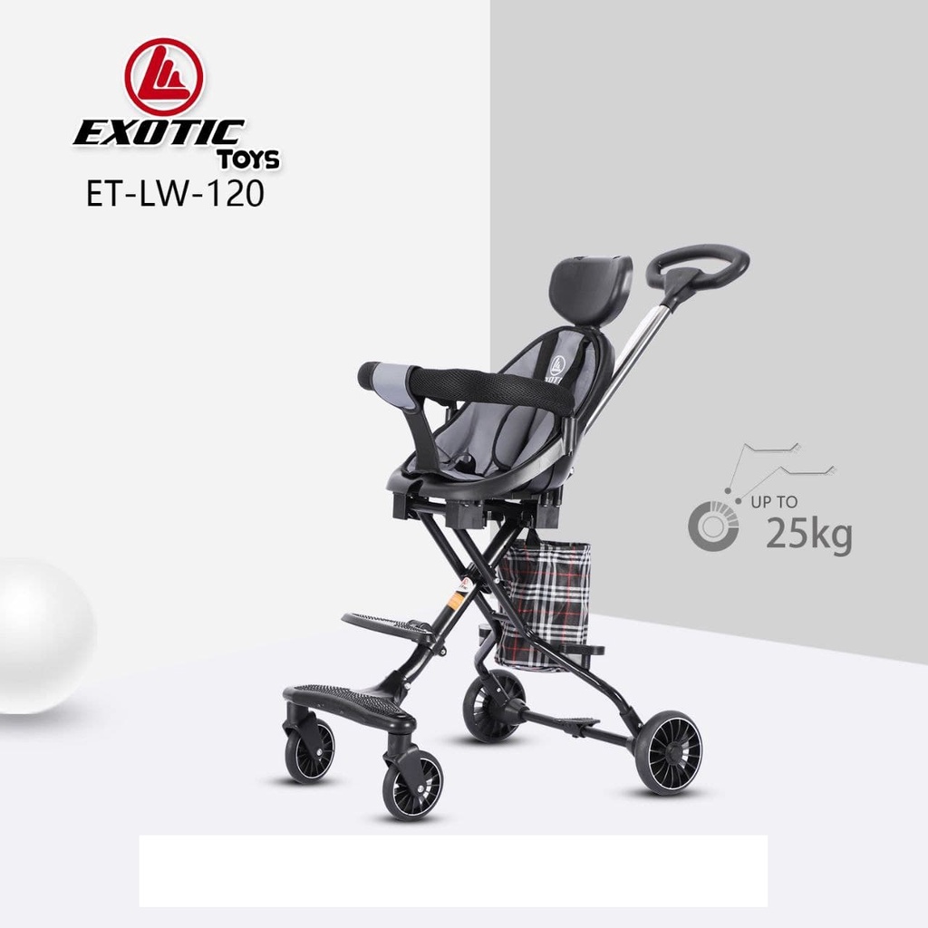 Magic Stroller Exotic ET-LW-120 Baby Stroller Children Trolley | Shopee ...