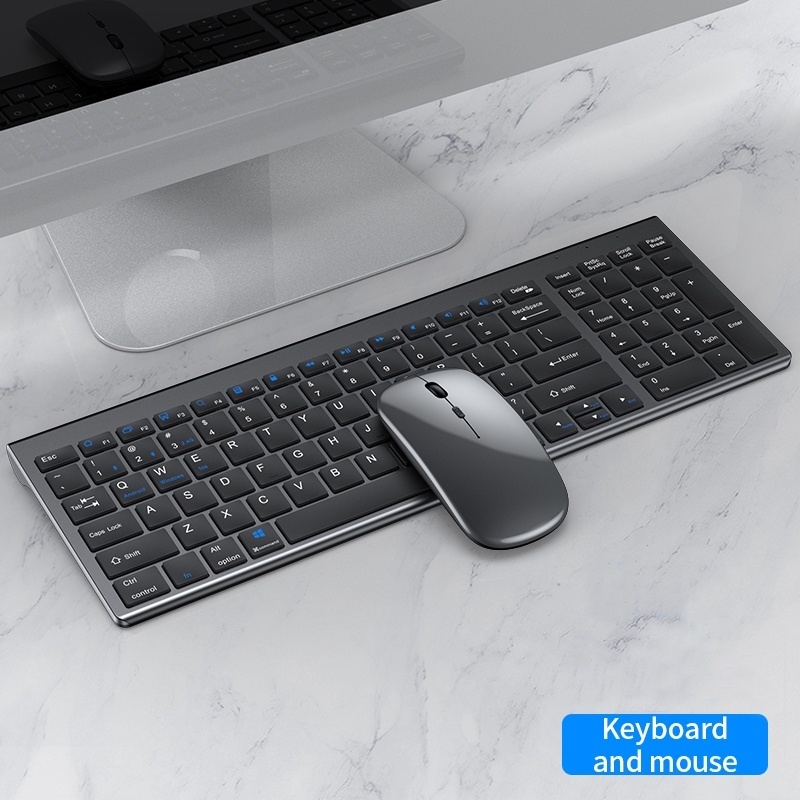 jomaaBluetooth 2.4G Dual-mode Keyboard And Mouse Set Rechargeable ...