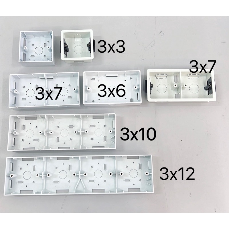 PVC NutBox 3x3 3x6 3x7 3x10 3x12 Patition Joint Conceal | Shopee Malaysia