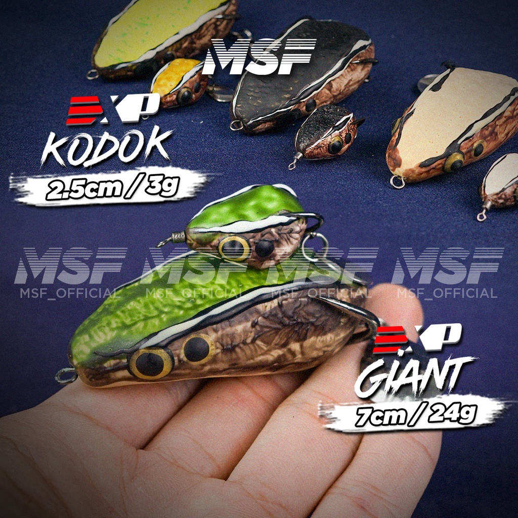 [MSF] EXP Kodok & Giant Soft Frog Thailand | 2.5cm / 7cm | Long Cast ...
