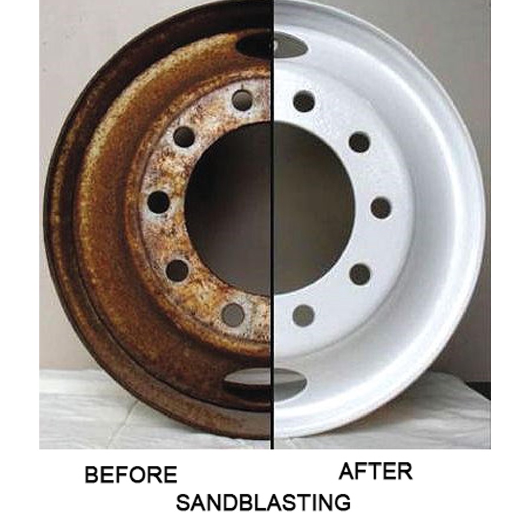 Pasir Sand Blasting Sembur Tembak 1KG #46 & #60 Sandblasting Aluminium ...