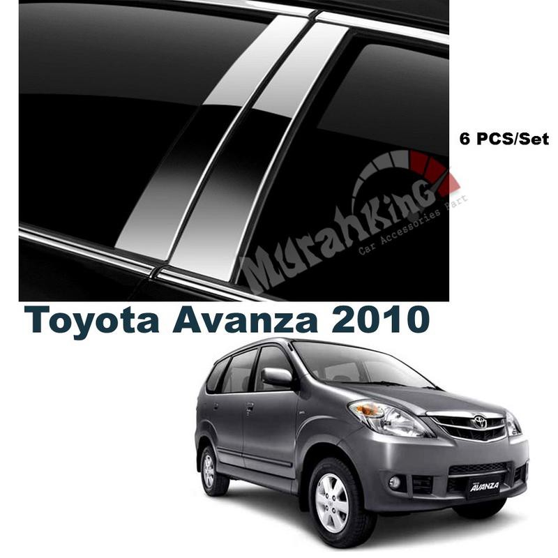 Toyota Avanza 2010 Car Chrome Door Window Pillar Trim Cover (1 Set ...