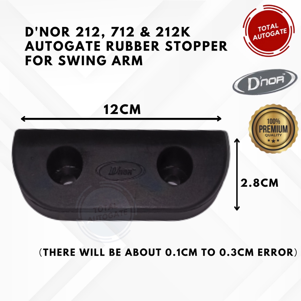 Dnor 212, 712 & 212K AutoGate Rubber Stopper for Swing Arm [ Original ...