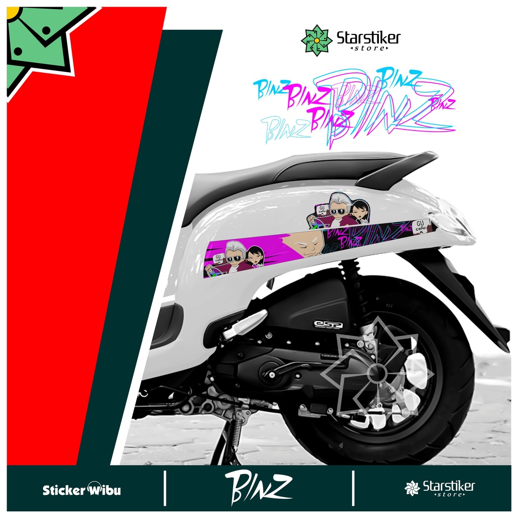 Scoopy STRIPING / BINZ / THAILOOK / THAILAND / KONTES / STOCK DECALS ...