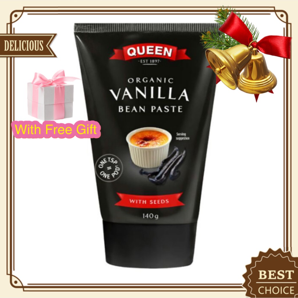 (READY STOCK)QUEEN ORGANIC VANILLA BEAN PASTE 140g | Shopee Malaysia