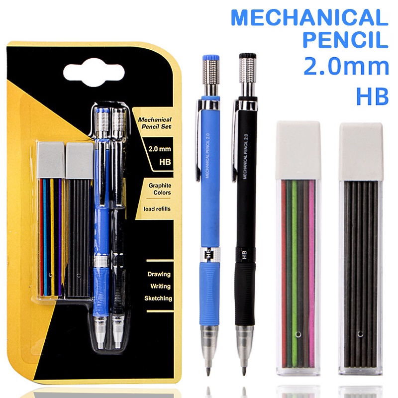 Writing Point 2.0mm Automatic Pencil Drawing Design Painting Mechanical ...